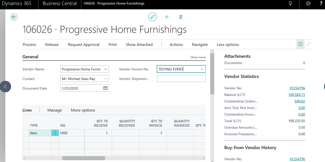 How to record Events in Business Central – Ammolh Saallvi Blog