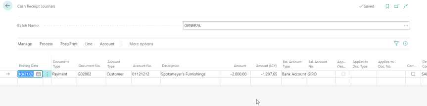 How to Copy Journal Line to Posted General Journal in Business Central ...