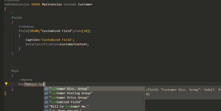 How to add keys in Base table of Business Central – Ammolh Saallvi Blog