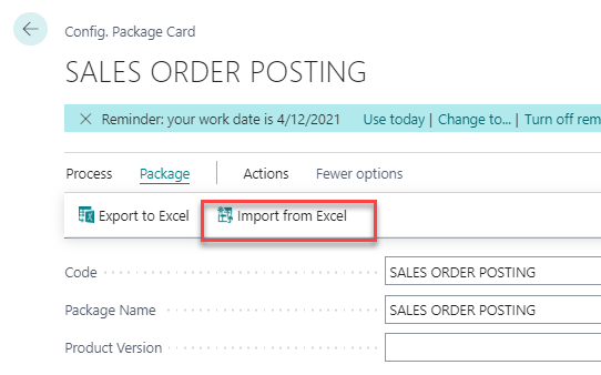 How to Post Transactions using Configuration Package in business ...